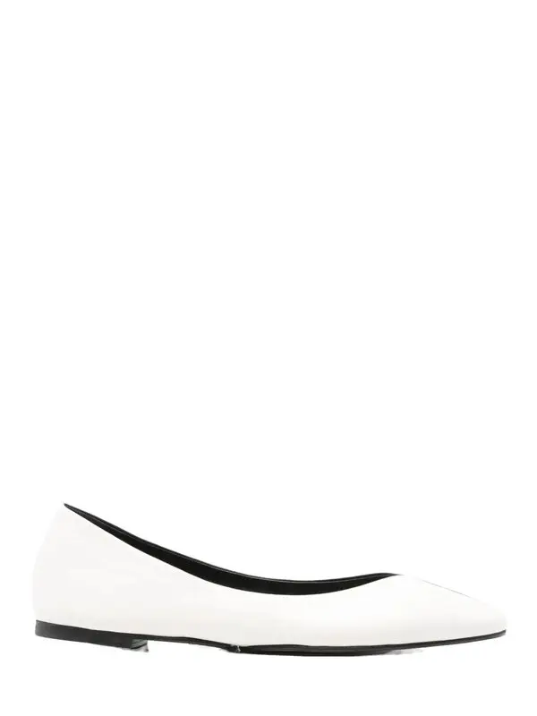 Jacquemus Les Ballerines Ovalo Leather Flats - Black