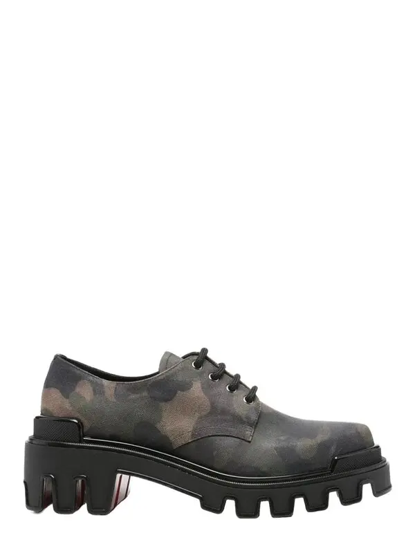 CHRISTIAN LOUBOUTIN Camouflage Print Combat Boot - Multicolor
