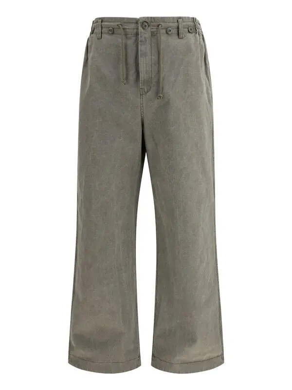 GOLDEN GOOSE Journey Ortensia Boyfriend Pants - Green