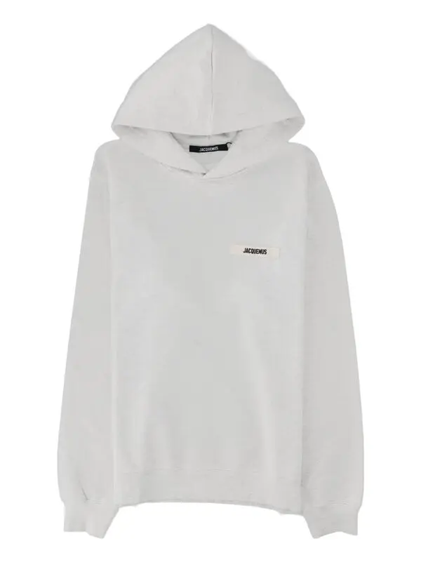 Jacquemus Felpa Con Cappuccio - Gray