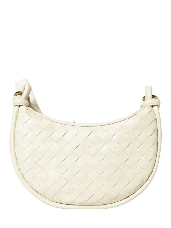 Bottega Veneta Leather Crossbody Bag - Cream