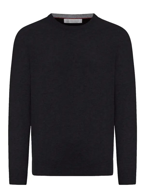 Brunello Cucinelli Essential Cashmere Sweater - Black