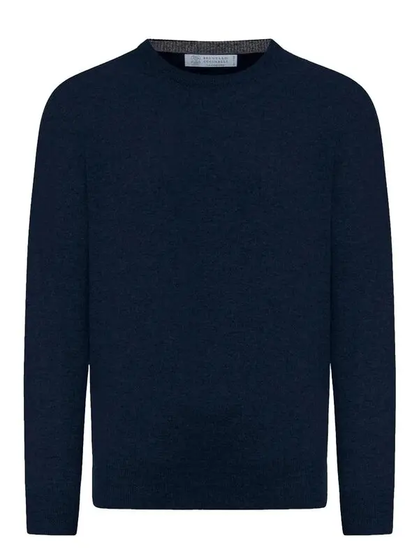 Brunello Cucinelli Essential Cashmere Pullover - Blue