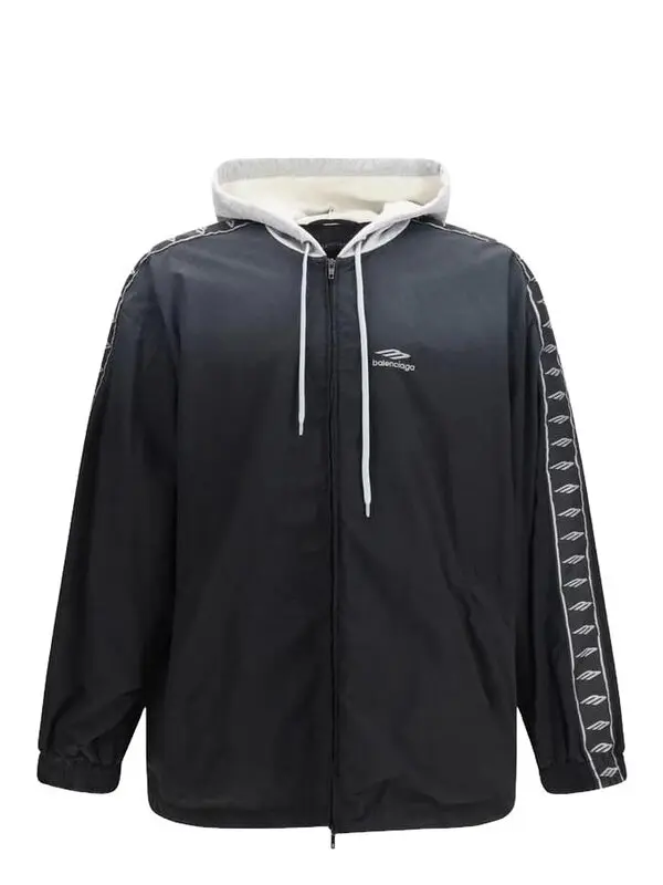 Balenciaga Jackets Hooded Jackets - Black