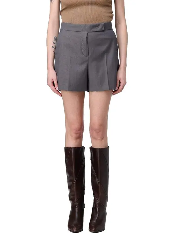 Max Mara Virgin Wool Shorts - Gray