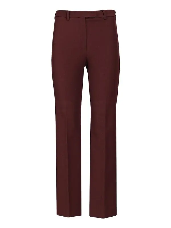 Max Mara Stretch Cotton Blend Trousers - Multicolor
