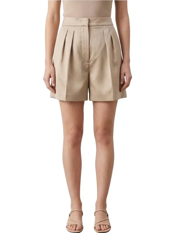 Max Mara Satin Shorts - Brown