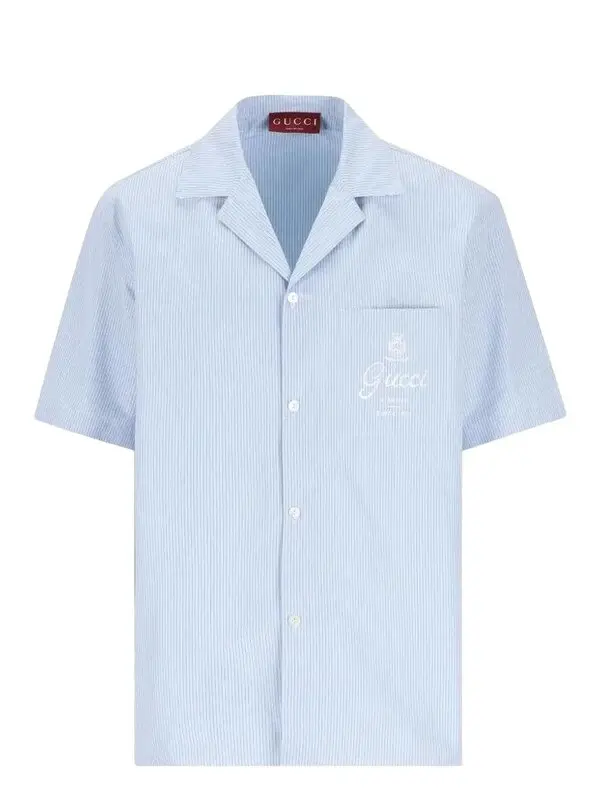 Gucci Thin Strip `disco` Bowling Shirt - Multicolor