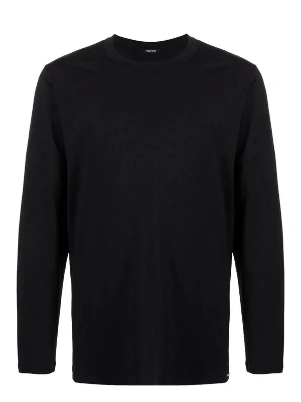 TOM FORD T-shirt Crew L/s - Black