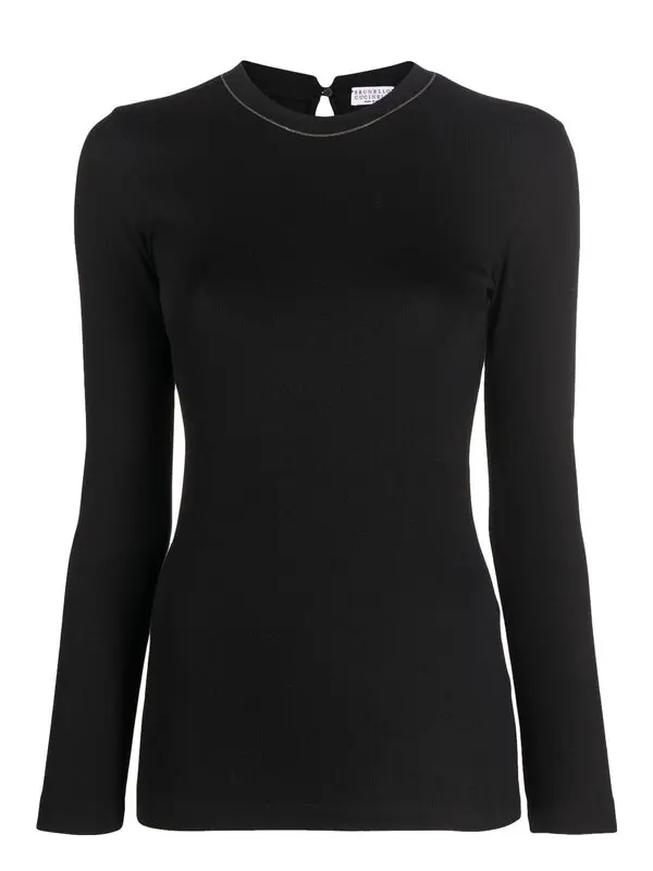 Brunello Cucinelli Cotton Blend Crewneck Sweater - Multicolor