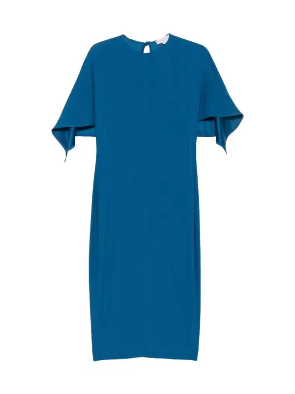 Stella McCartney Cape Sleeve Midi Dress - Multicolor