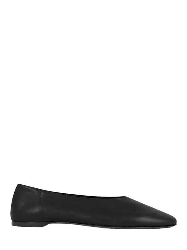 TOTEME Nappa Slip Ballet Flat - Black