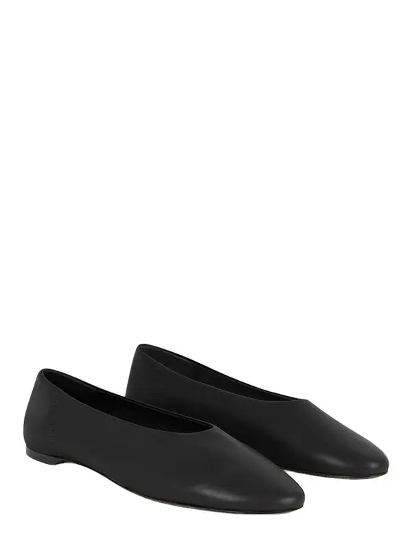 TOTEME Nappa Slip Ballet Flats - Black