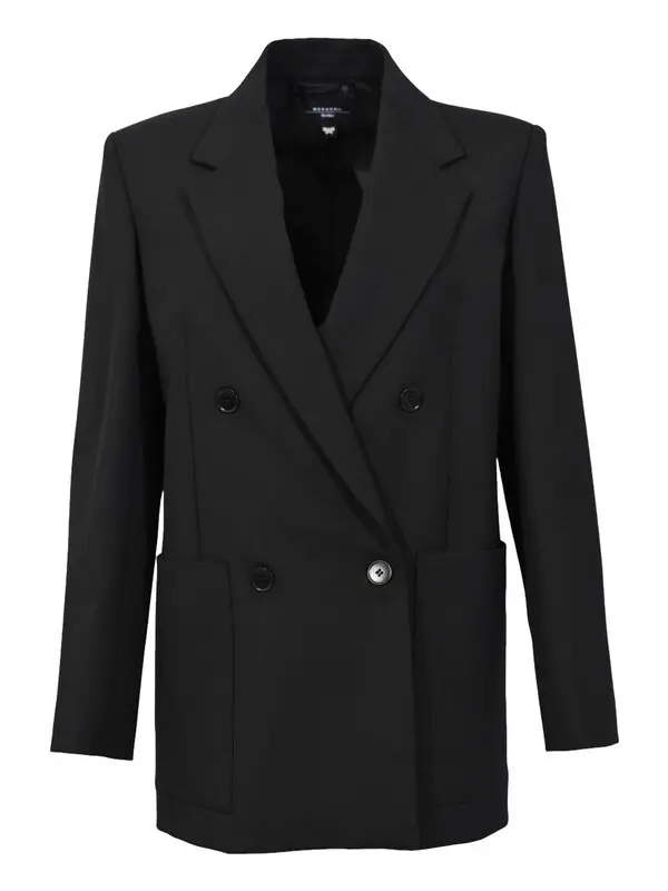 Max Mara Virgin Wool Blend Blazer - Black