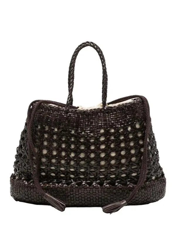 Dragon Diffusion Woven Leather Tote Bag - Multicolor