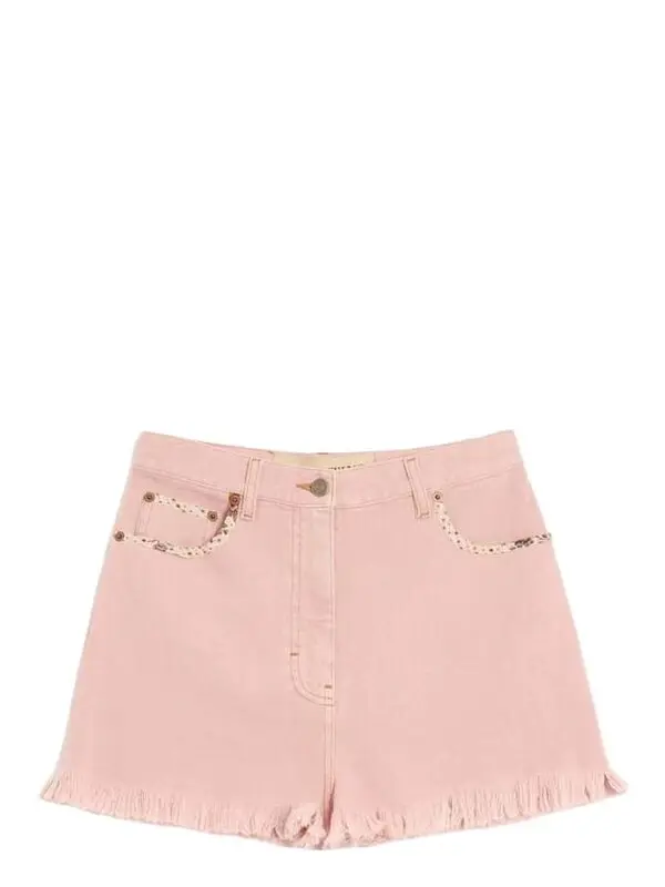 Valentino Garavani Denim Shorts - Pink