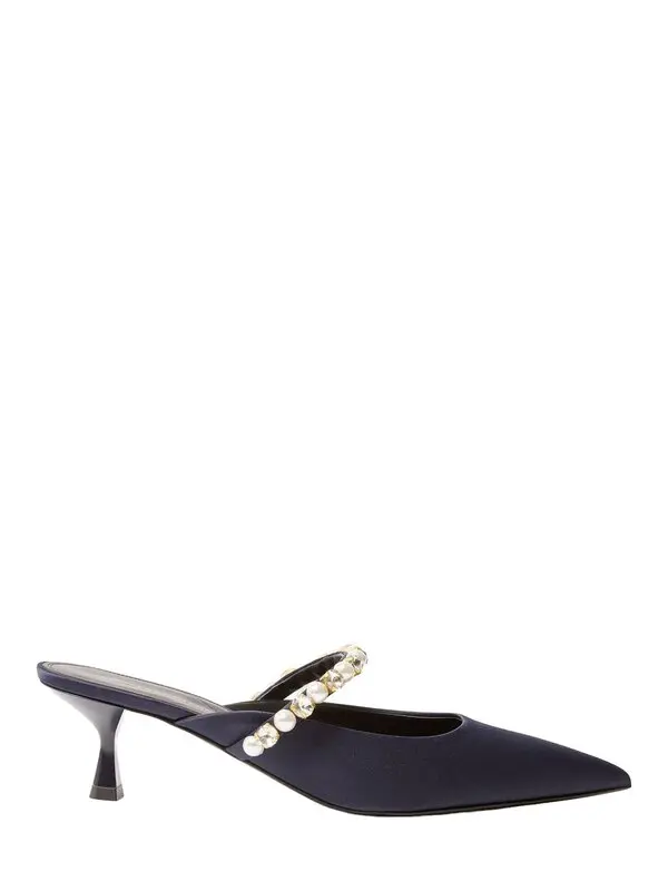Stella McCartney Elsa Pearl And Crystal Mules - Multicolor
