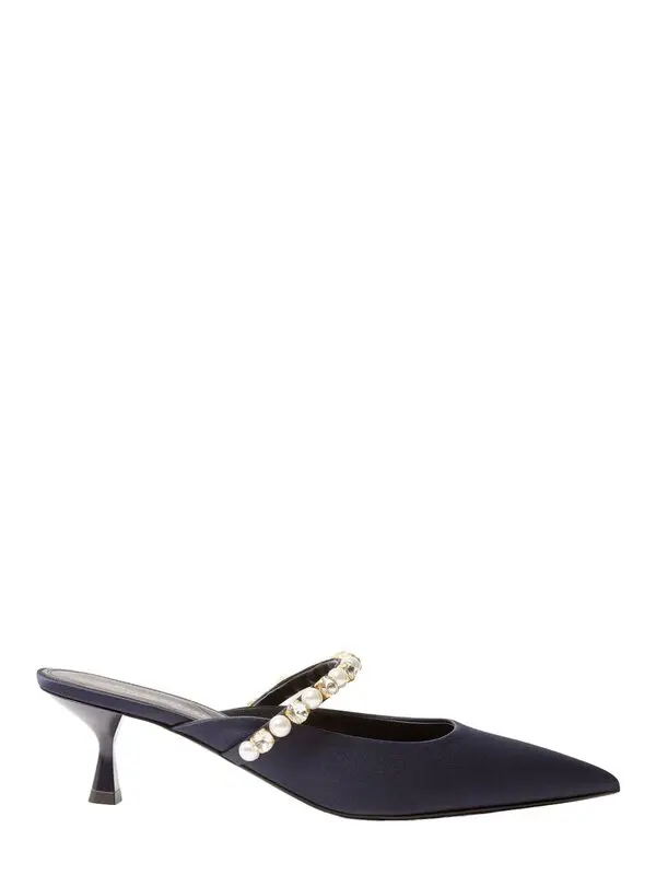 Stella McCartney Elsa Pearl And Crystal Mules - Multicolor