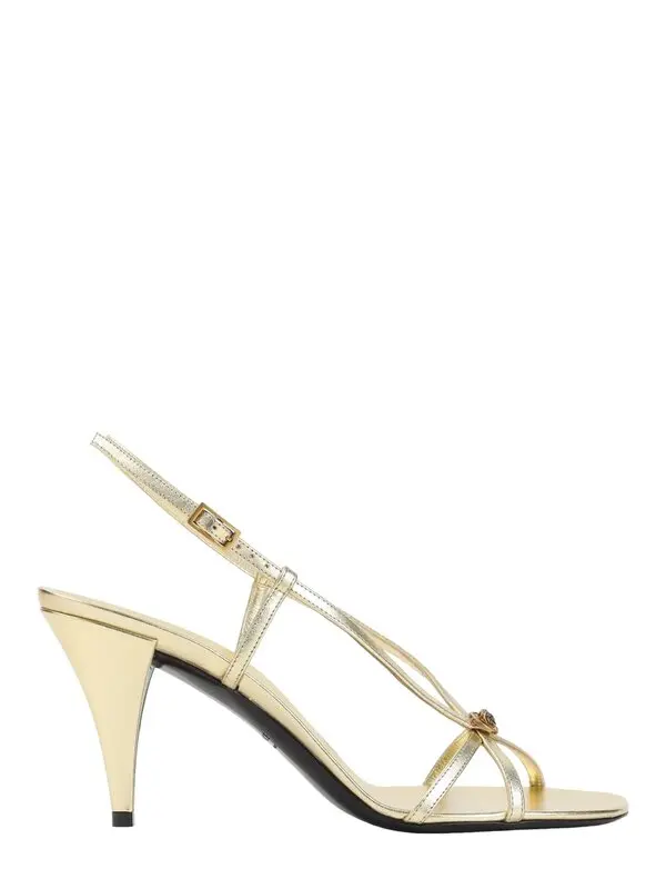 Versace Laminated Sandals - Silver
