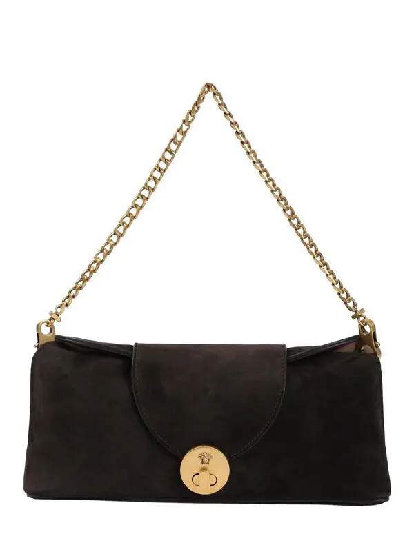 Versace Leather Clutch Bag - Brown