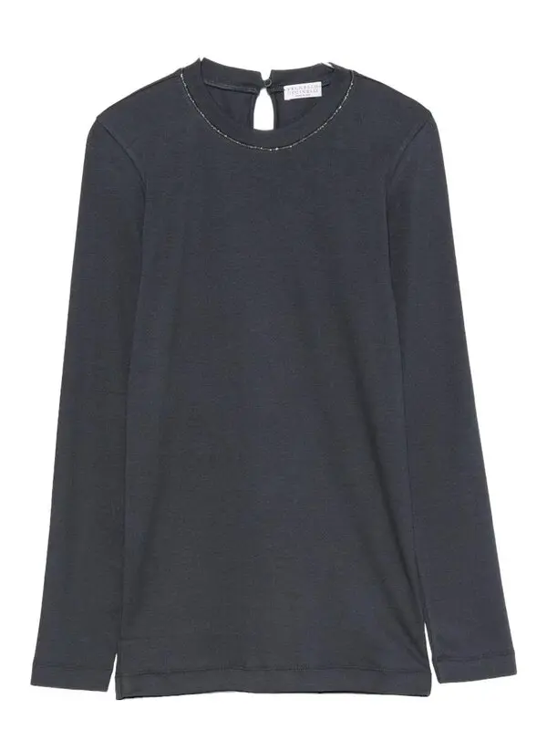 Brunello Cucinelli Cotton Crewneck Sweater - Multicolor