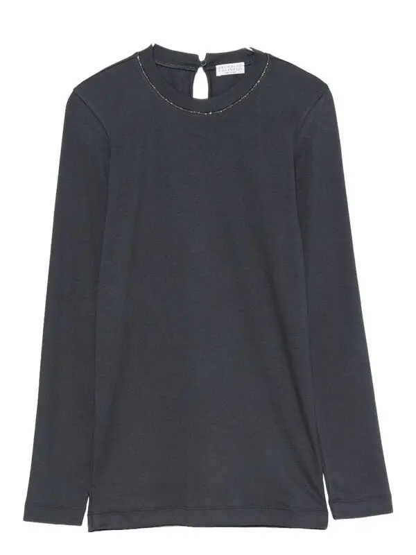 Brunello Cucinelli Cotton Crewneck Sweater - Multicolor
