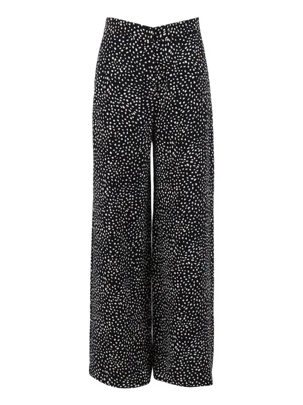 Max Mara Polka Dot Trousers - Black