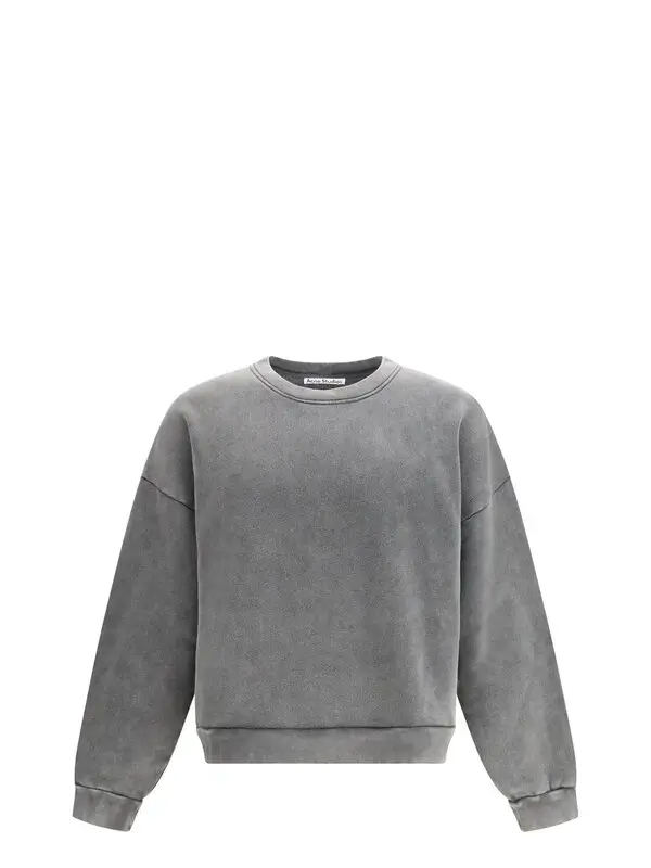 Acne Studios Patch And Logo Sweatshirt - Gray