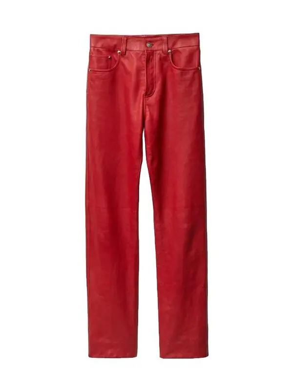 Versace Straight Trousers - Red