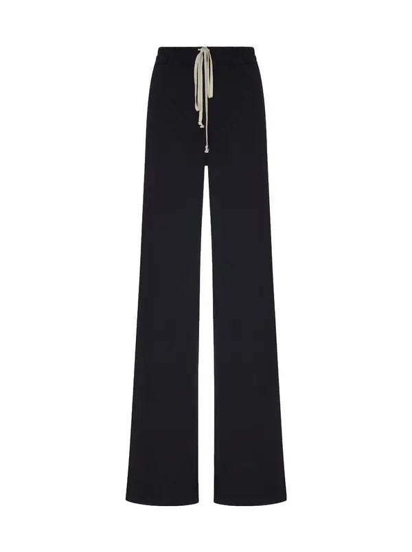 Rick Owens Drawstring Bias Pants With Drawstring - Black