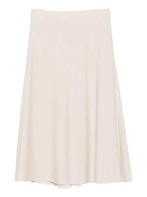 Brunello Cucinelli Wool Blend Midi Skirt - Multicolor