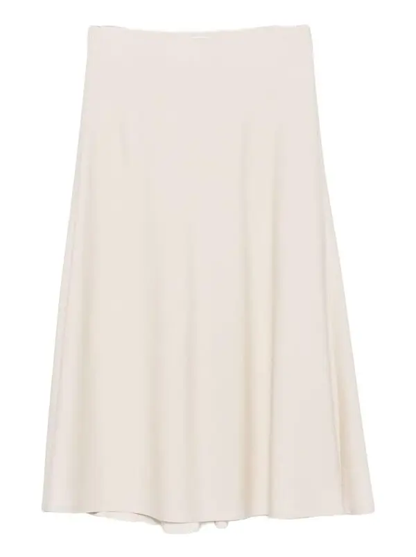 Brunello Cucinelli Wool Blend Midi Skirt - Multicolor