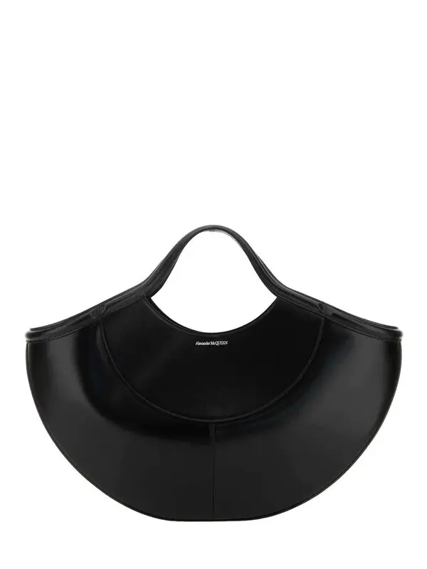 Alexander McQueen Leather The Cove Shopping Bag - Black