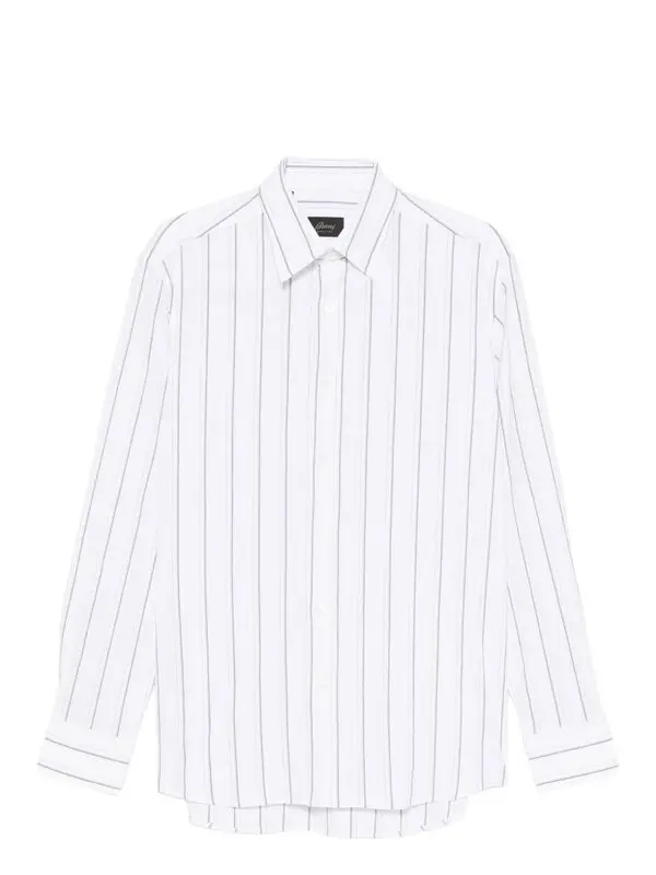 Brioni Striped Cotton Shirt - Multicolor