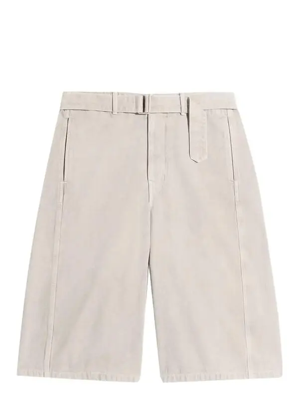 LEMAIRE Wide-fit Denim Bermuda Shorts - Cream