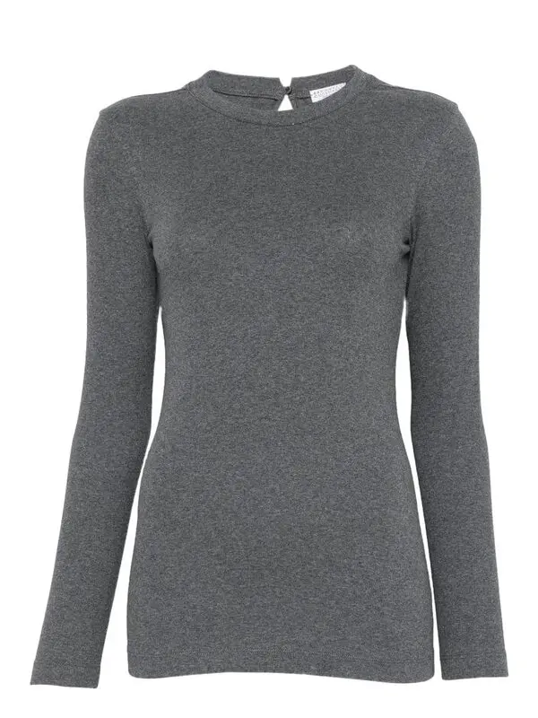 Brunello Cucinelli Cotton Crewneck Sweater - Multicolor