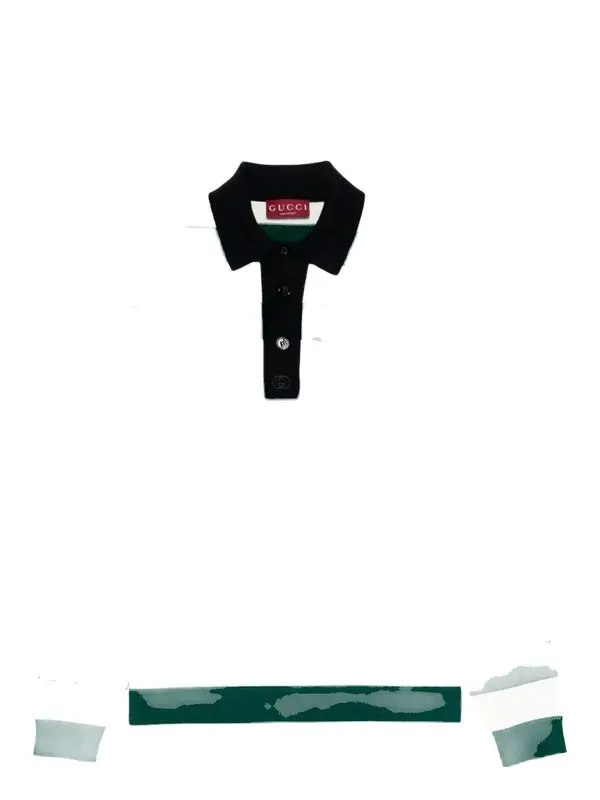 Gucci Long Sleeve Polo - Multicolor