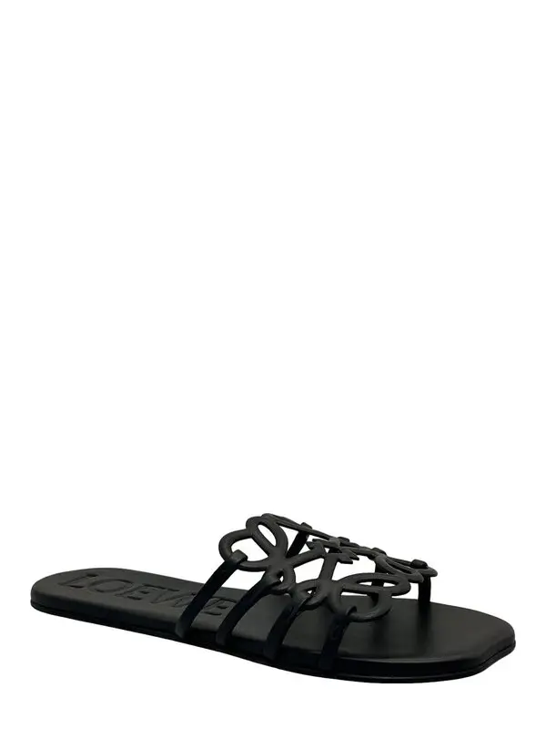 Loewe Paula's Ibiza Petal Anagram Leather Slides - Multicolor