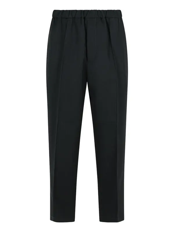 JIL SANDER Wool Pants - Black