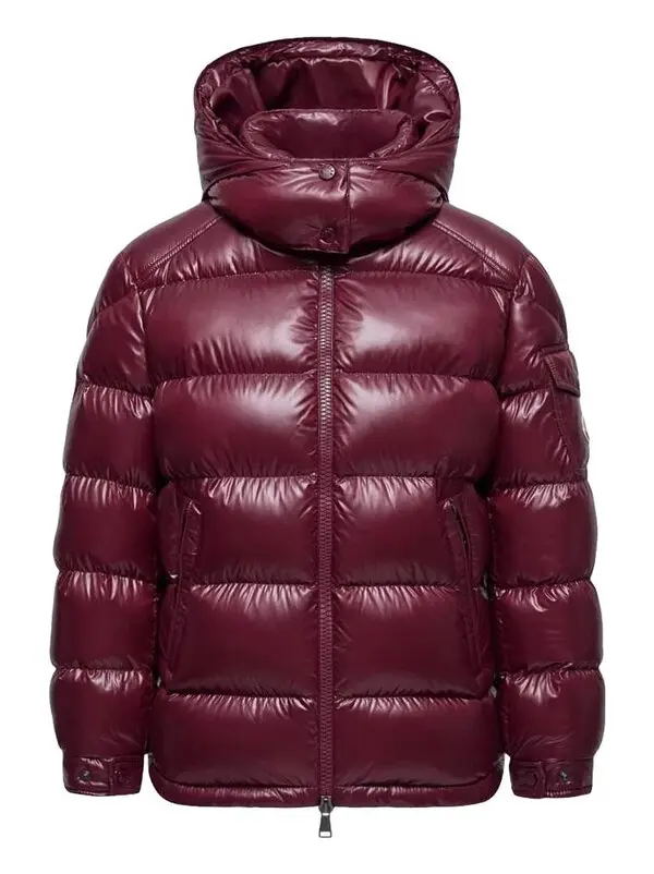Moncler Maire Short Down Jacket With Hood - Brown