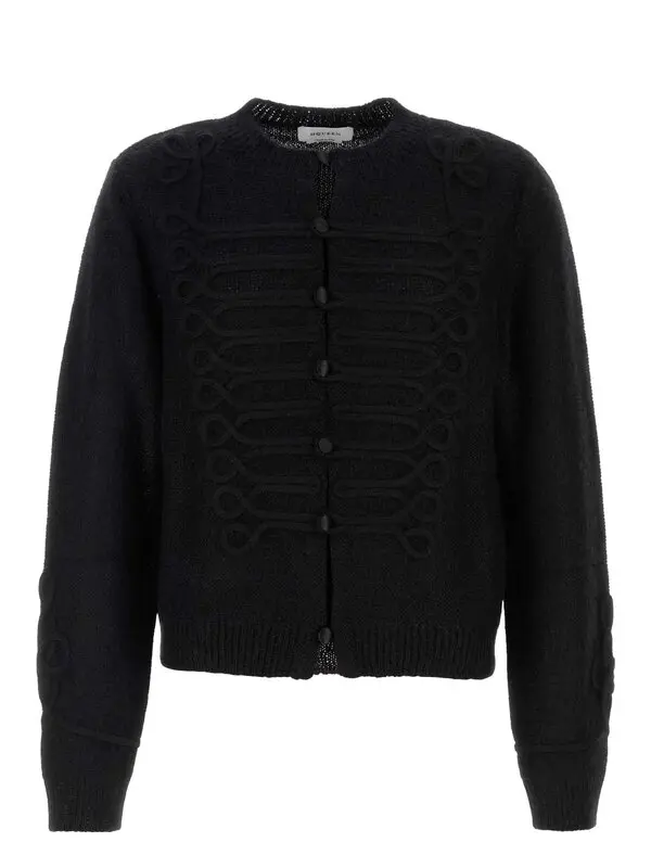 Alexander McQueen Viscose Blend Cardigan - Black