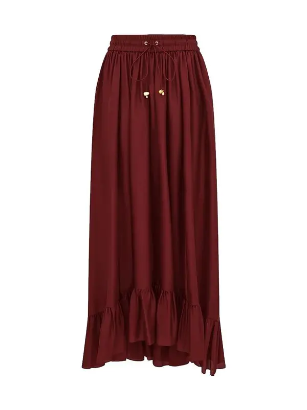 Zimmermann Aster Silk Maxi Skirt - Multicolor