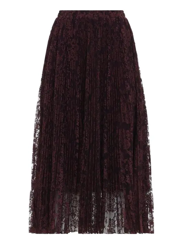 ERMANO SCERVINO Ermanno Scervino Lace Midi Skirt - Multicolor