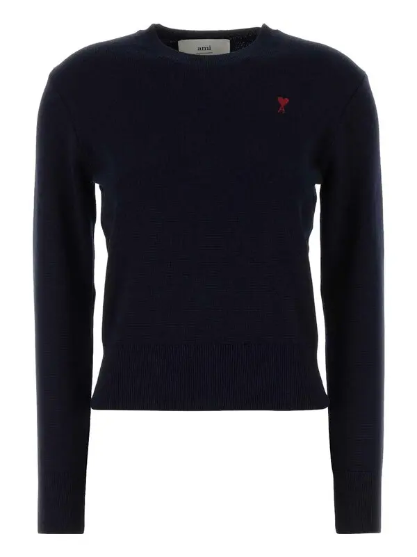AMI Paris Wool Sweater - Blue
