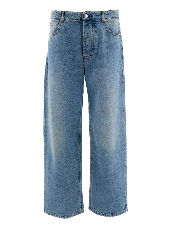 AMI Paris Baggy Fit Jeans - Multicolor