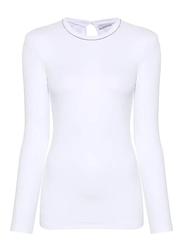 Brunello Cucinelli Cotton Crewneck Sweater - Multicolor