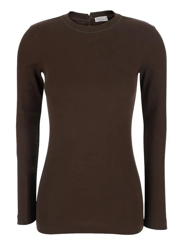 Brunello Cucinelli Cotton Crewneck Sweater - Multicolor
