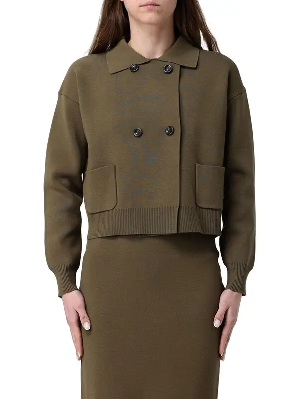 Max Mara Double-breasted Linen Blazer - Brown