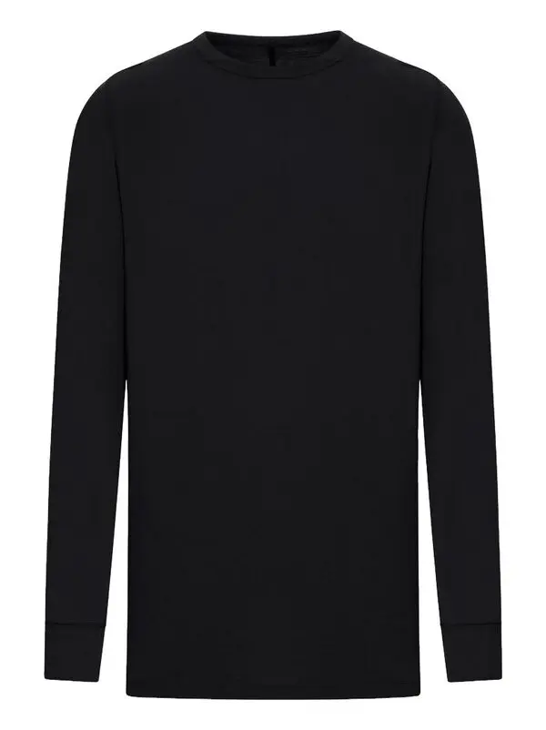 Rick Owens Long-sleeved Cotton Jersey T-shirt - Black