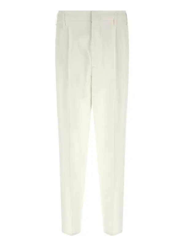 Brunello Cucinelli Cotton Trousers - Multicolor
